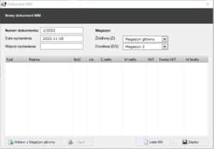 Dokumenty magazynowe: WZ, PZ, MM, RW | Program do faktur
